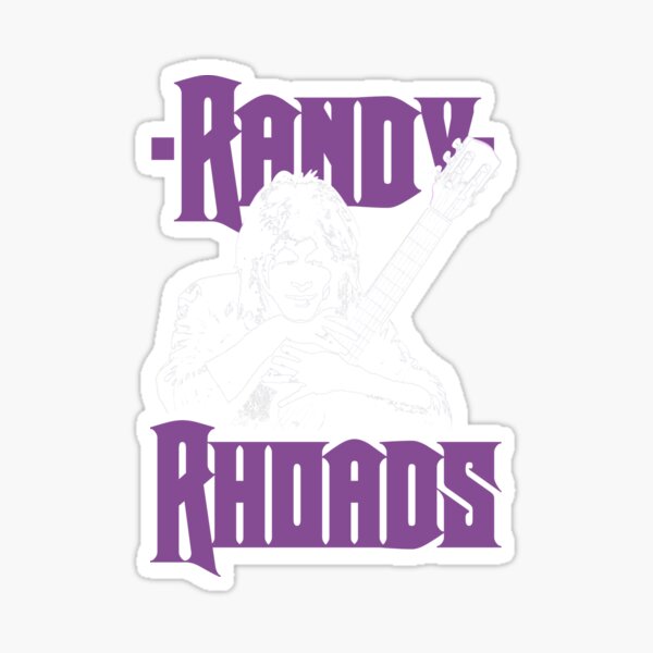 "RANDY RHOADS ACOUSTIC GUITAR" Sticker for Sale by BreitbachDian ...
