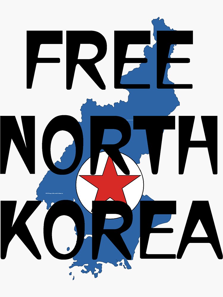 "Free North Korea" Sticker for Sale by teepossible | Redbubble