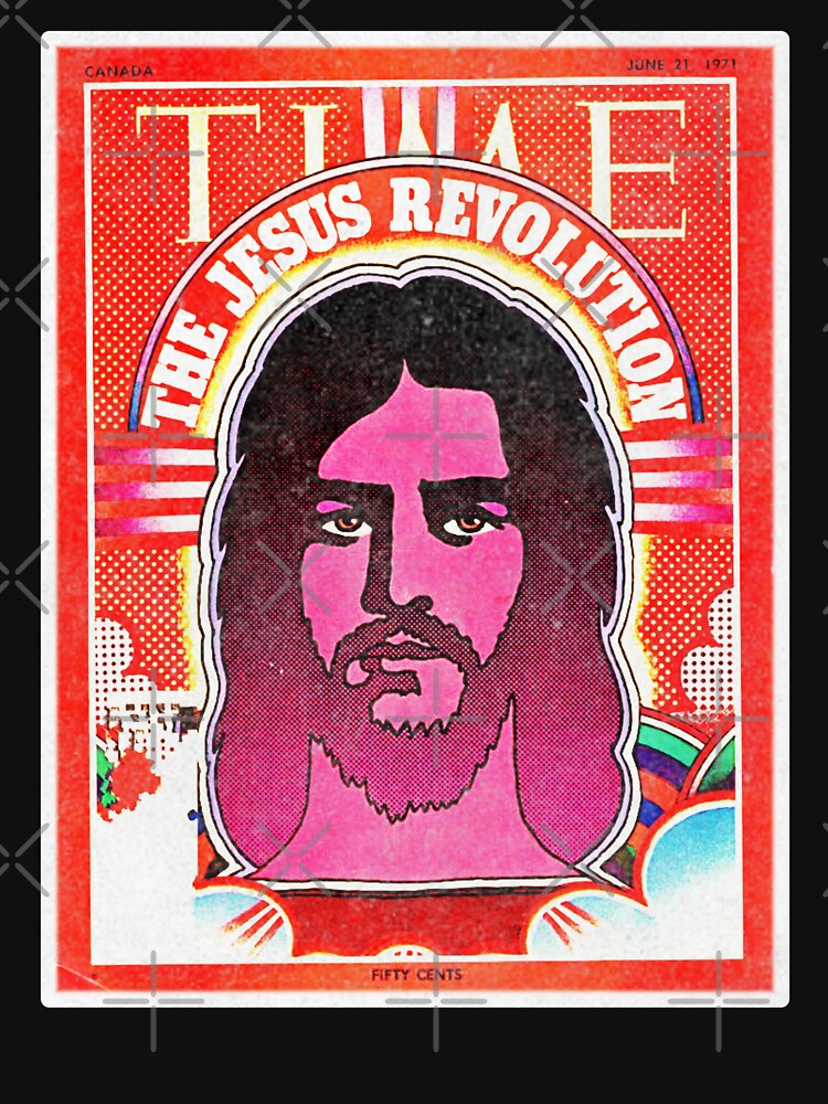"THE JESUS REVOLUTION 2023 Retro Vintage Magazine Cover Design" T-shirt ...