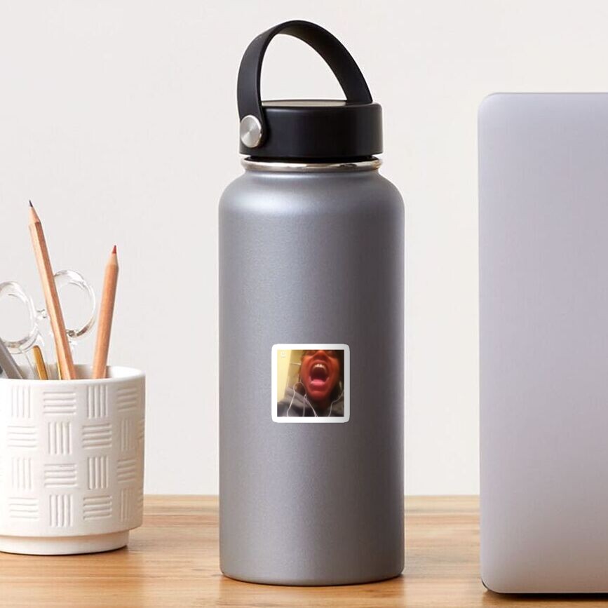 "Screaming While Listening to Music Meme" Sticker for Sale by ...