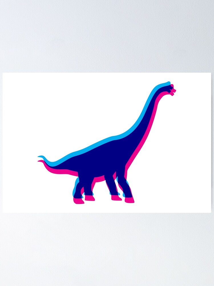 "Bubblegum brachiosaurus" Poster for Sale by animinimal | Redbubble