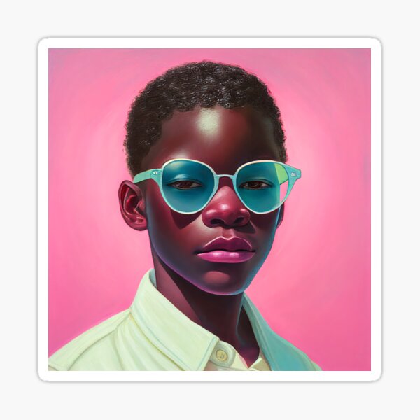 "A cool kid wearing blue shades" Sticker for Sale by BreimGothe | Redbubble