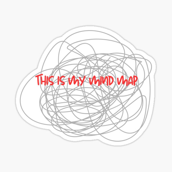 "Mind Map" Sticker for Sale by Sara Cerar | Redbubble