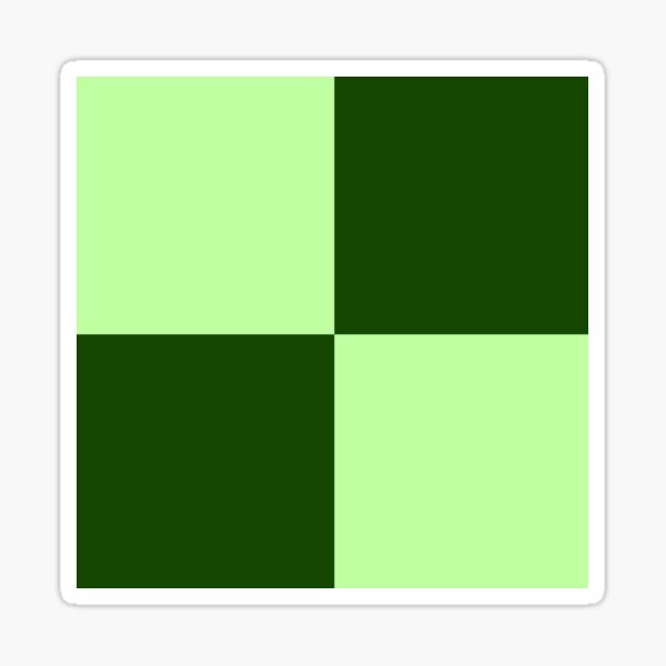 "Pine and Mint Green Checkerboard pattern" Sticker for Sale by ...