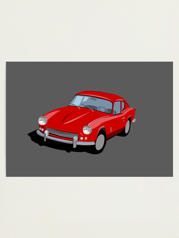 "Triumph GT6 Mk1 Graphic Poster -Red" Photographic Print by ...
