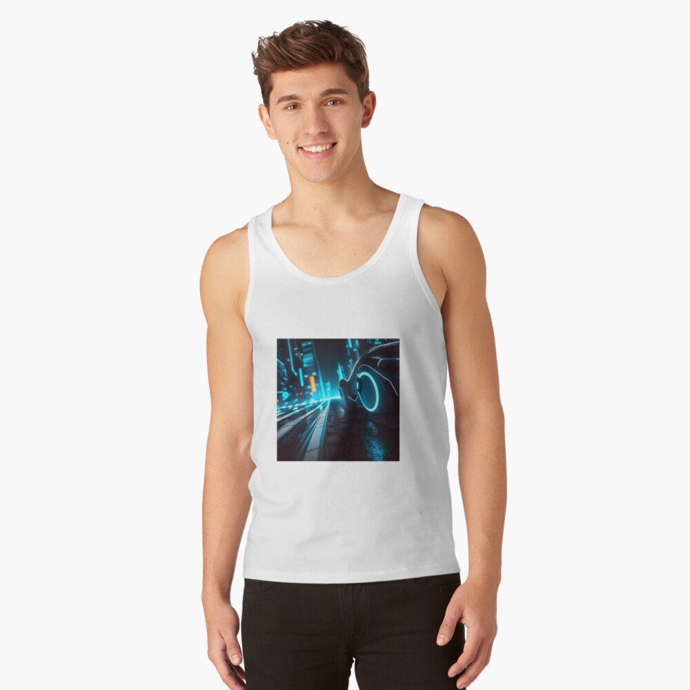 "The World of Tron" Sticker for Sale by AiWonderPrints | Redbubble