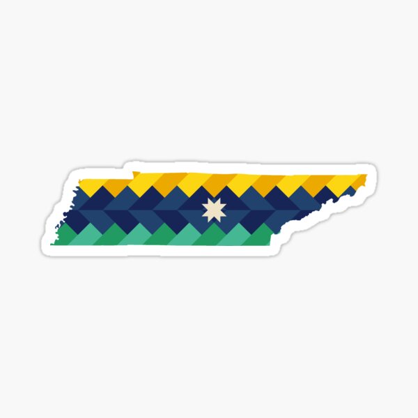 "Appalachian Flag Map of Tennessee" Sticker for Sale by Hollerism ...