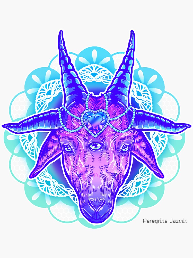 "Pastel Goat" Sticker for Sale by Peregrine Jazmin | Redbubble