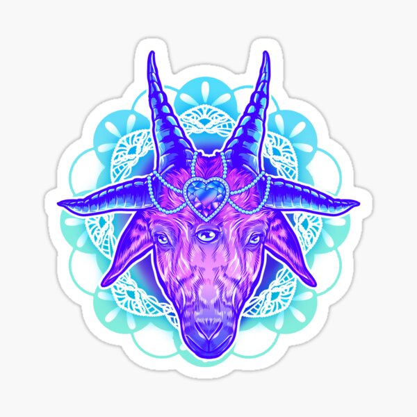 "Pastel Goat" Sticker for Sale by Peregrine Jazmin | Redbubble