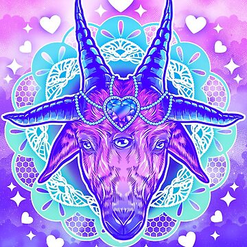 "Pastel Goat" Sticker for Sale by Peregrine Jazmin | Redbubble