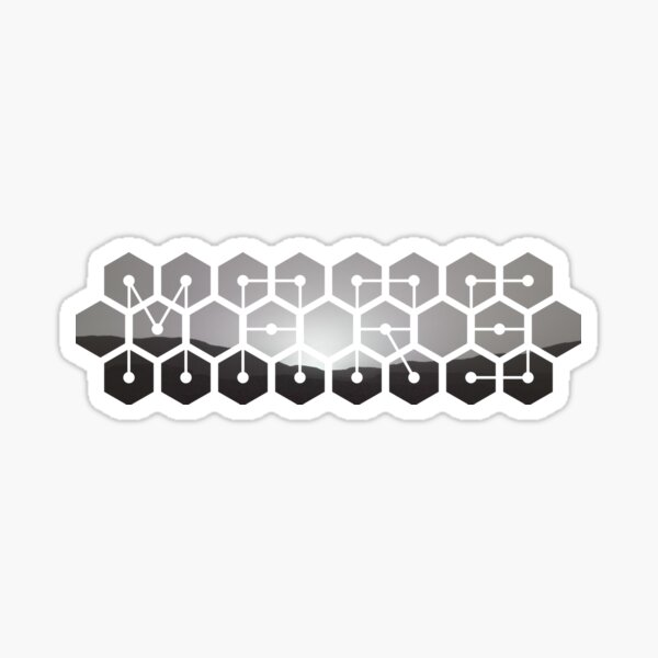 "Hexagon Network of Planet Mars" Sticker for Sale by ComputeUnit | Redbubble