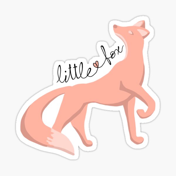 "Little Fox Evangeline" Sticker for Sale by BetweenTheBooks | Redbubble