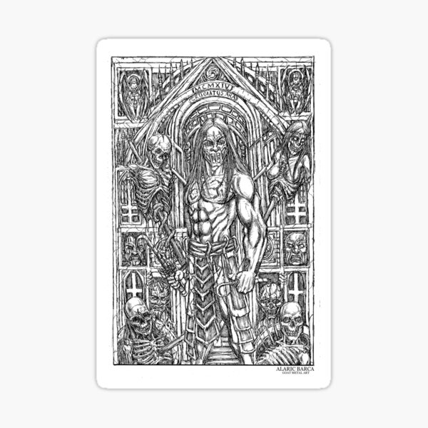 "Torture Altar" Sticker for Sale by Alaric Barca | Redbubble
