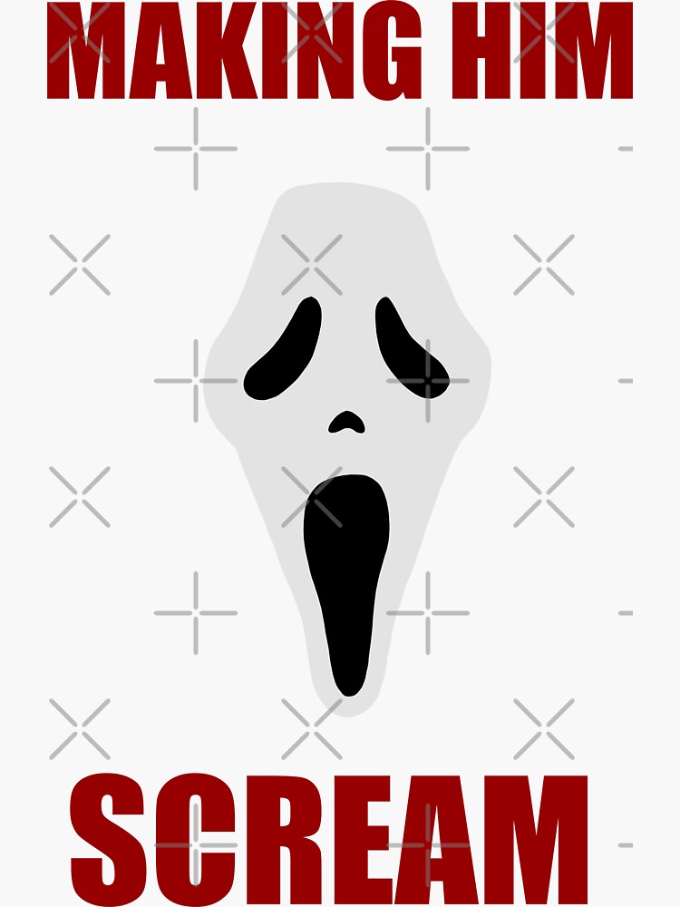 "Making him Scream" Sticker for Sale by MirandaPandaBoo | Redbubble
