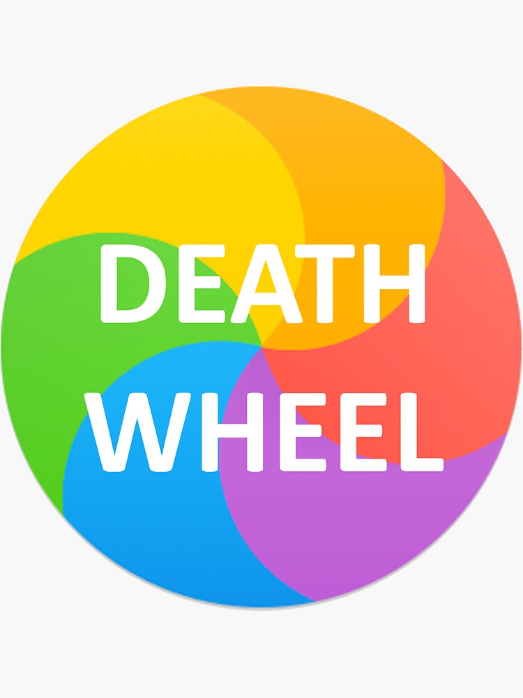 "Rainbow Wheel of Death" Sticker by ienjoydogs | Redbubble