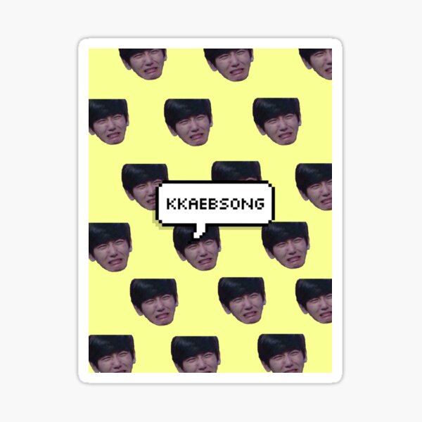"Byun Baekhyun "kkaebsong"" Sticker for Sale by mapao | Redbubble