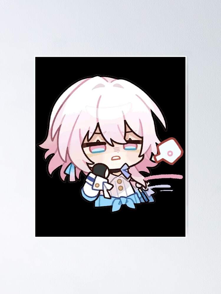 "Honkai Star Rail Chibi March 7th" Poster for Sale by HerrscherOfArt ...