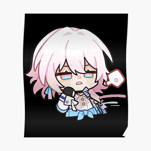 "Honkai Star Rail Chibi March 7th" Poster for Sale by HerrscherOfArt ...