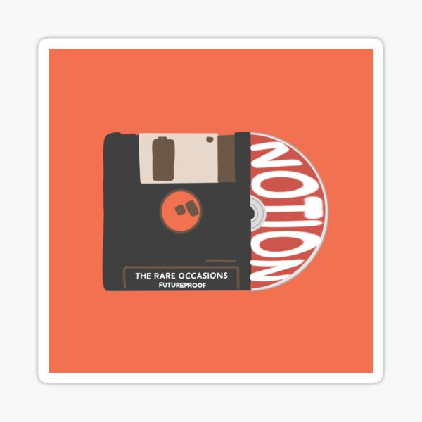 "Notion- The Rare Occasions" Sticker for Sale by mijun20 | Redbubble
