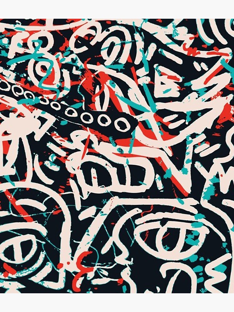 Street Art Graffiti Pattern Ink And Posca Backpack