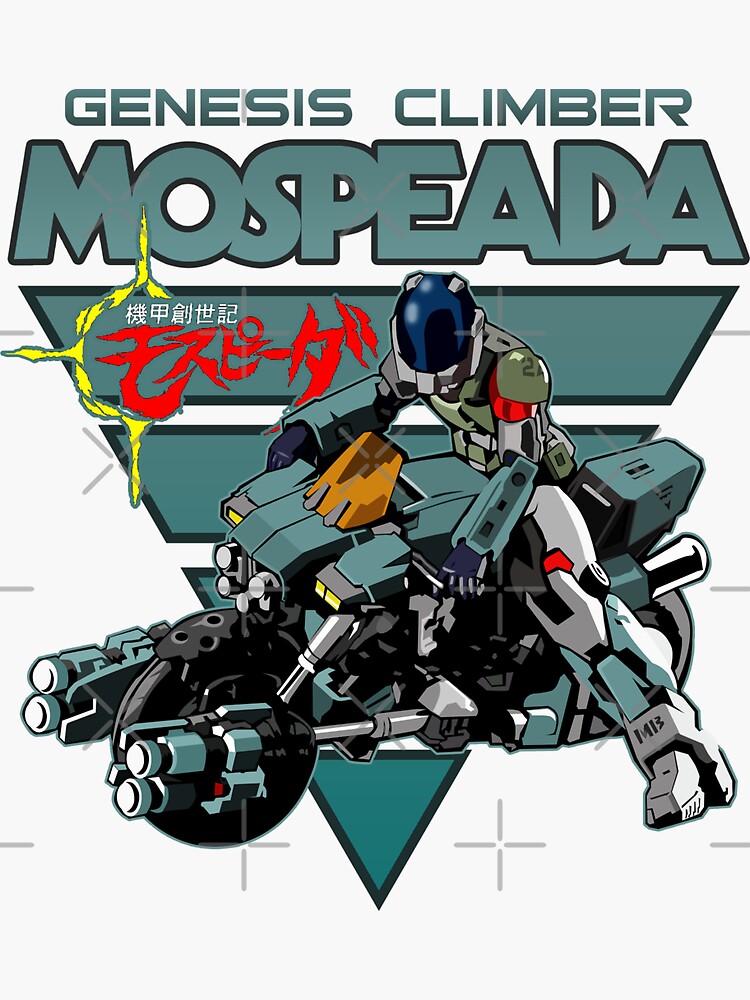 "Genesis Climber Mospeada" Sticker for Sale by Realmendesign | Redbubble