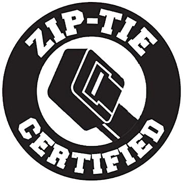 "Zip Tie Mechanic Certified" Sticker for Sale by Sameart ⭐⭐⭐⭐⭐ | Redbubble