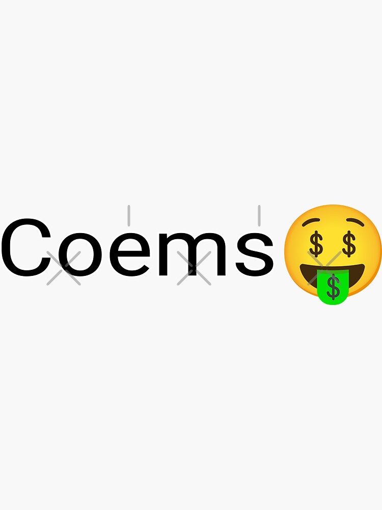 "Coems / coems emoji" Sticker for Sale by Borg219467 | Redbubble