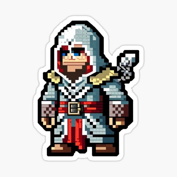 "Assassin’s Creed Pixel" Sticker for Sale by MarcelloPierone | Redbubble