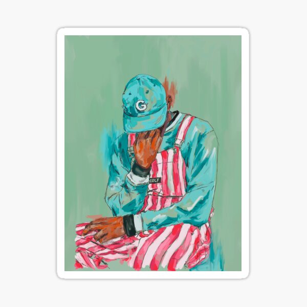 "Tyler the Creator - Full Colour / GOLFWANG" Sticker by phoebejw ...