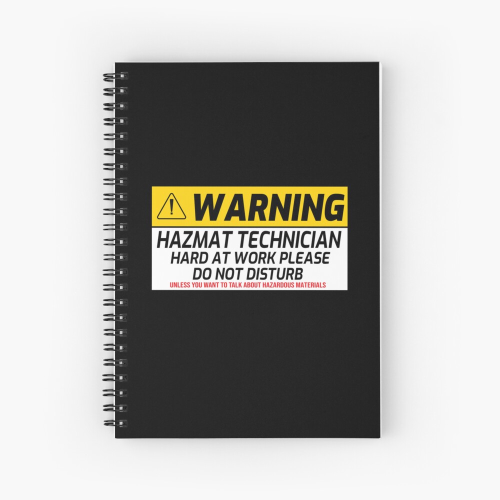 " Hazmat Technician At Work warning" Sticker for Sale by jojosign ...