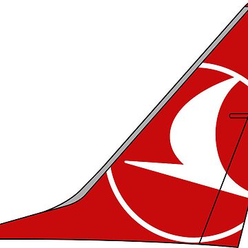 "TK Boeing 737 Tailfin" Sticker for Sale by CzechFloridaMan | Redbubble