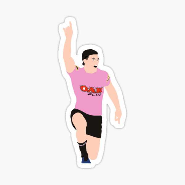 "Nathan Cleary Penrith Panthers NRL Pink" Sticker by Rhys40 | Redbubble