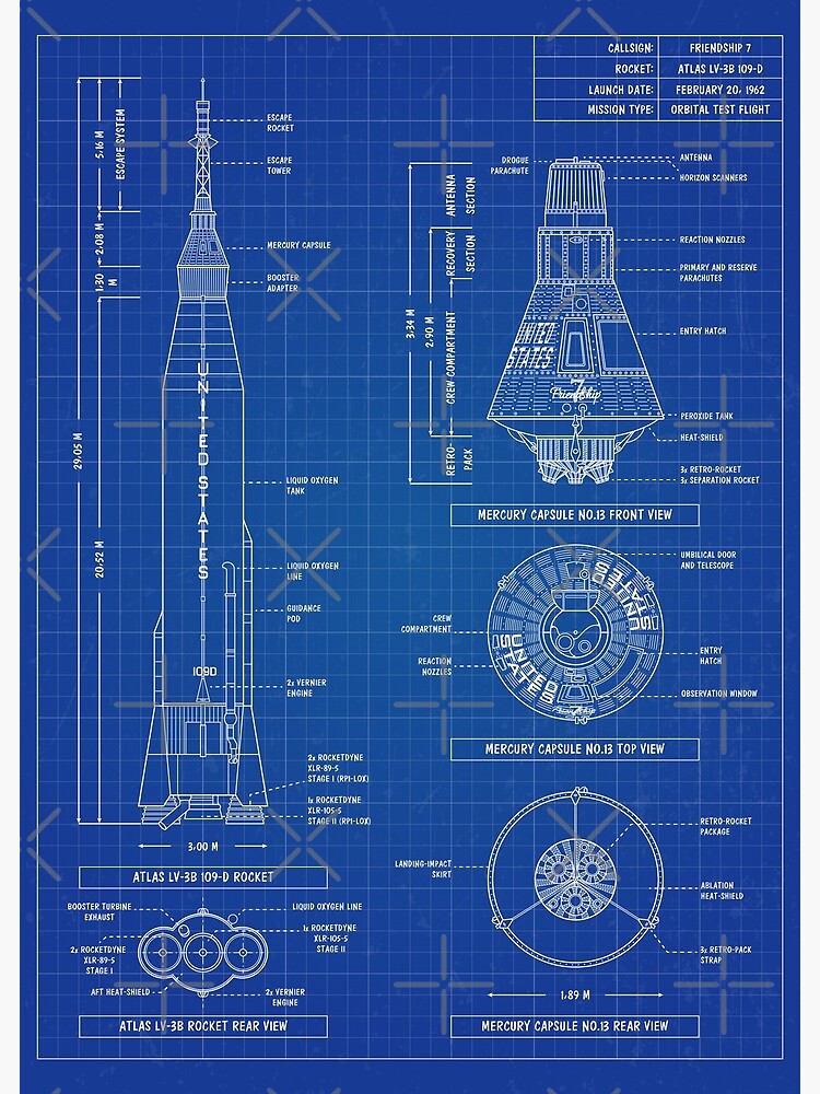 Mercury - Atlas: First American Orbital Spaceflight (Blueprint ...