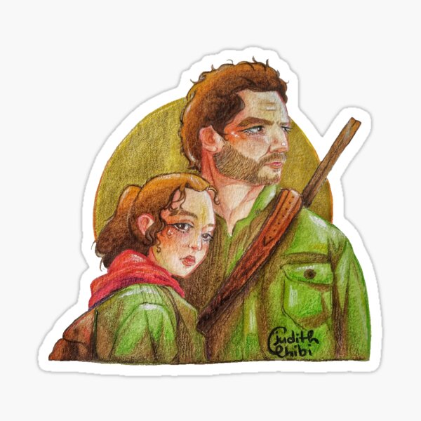 "The last of us Joel and Ellie" Sticker by judith-chibi | Redbubble