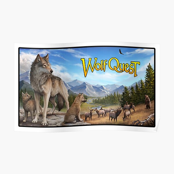 "WolfQuest Pastoral" Poster for Sale by WolfQuest | Redbubble