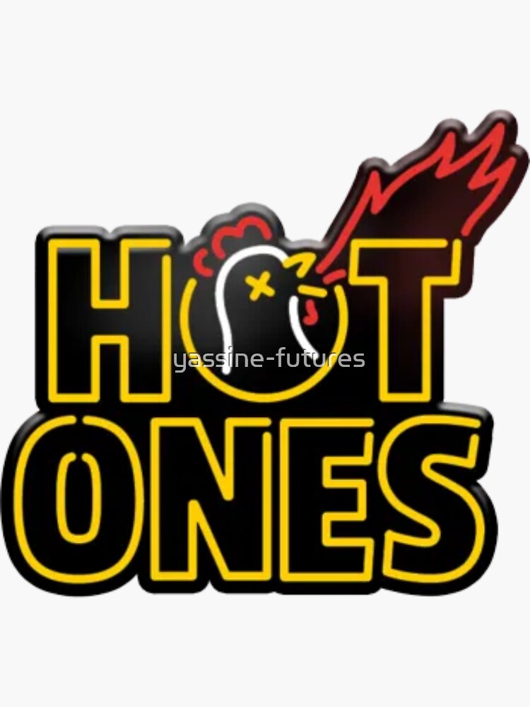 "Hot Ones" Sticker for Sale by yassine-futures | Redbubble