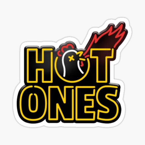 "Hot Ones" Sticker for Sale by yassine-futures | Redbubble