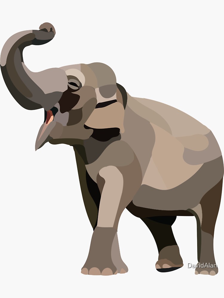 "Asian Elephant" Sticker for Sale by DavidAlan | Redbubble