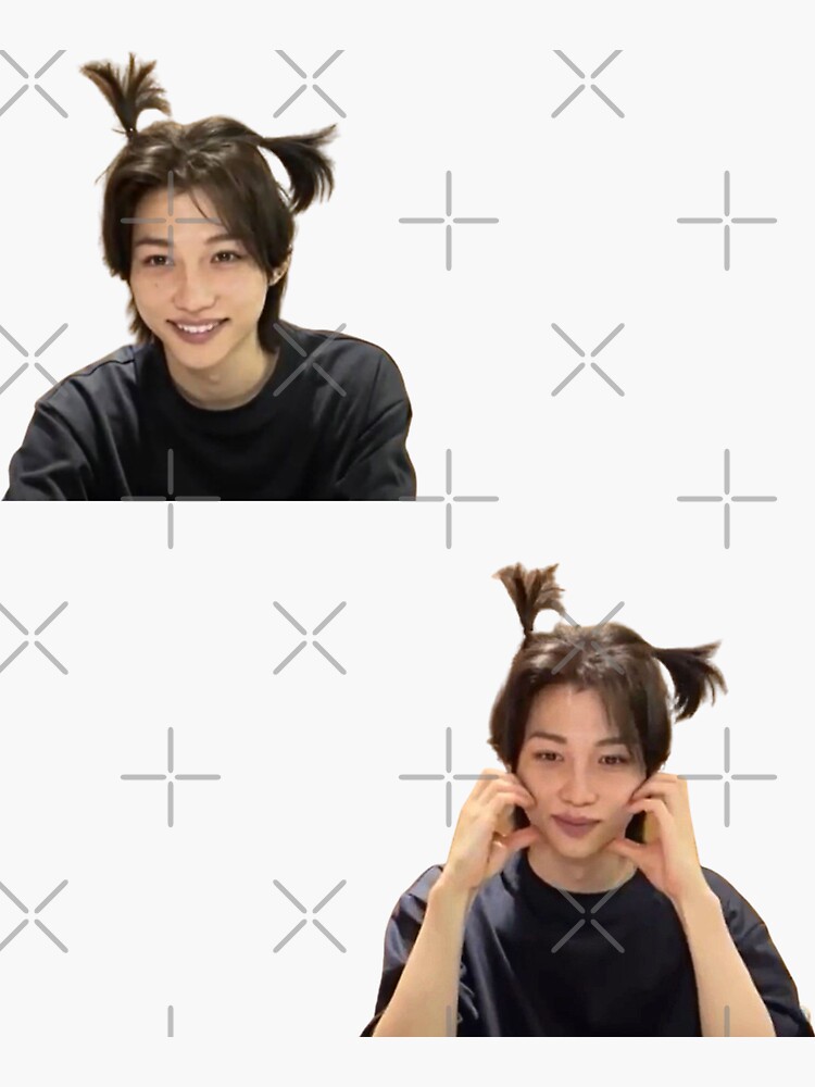 "Stray Kids Felix cute pigtails " Sticker for Sale by Monahh98 | Redbubble