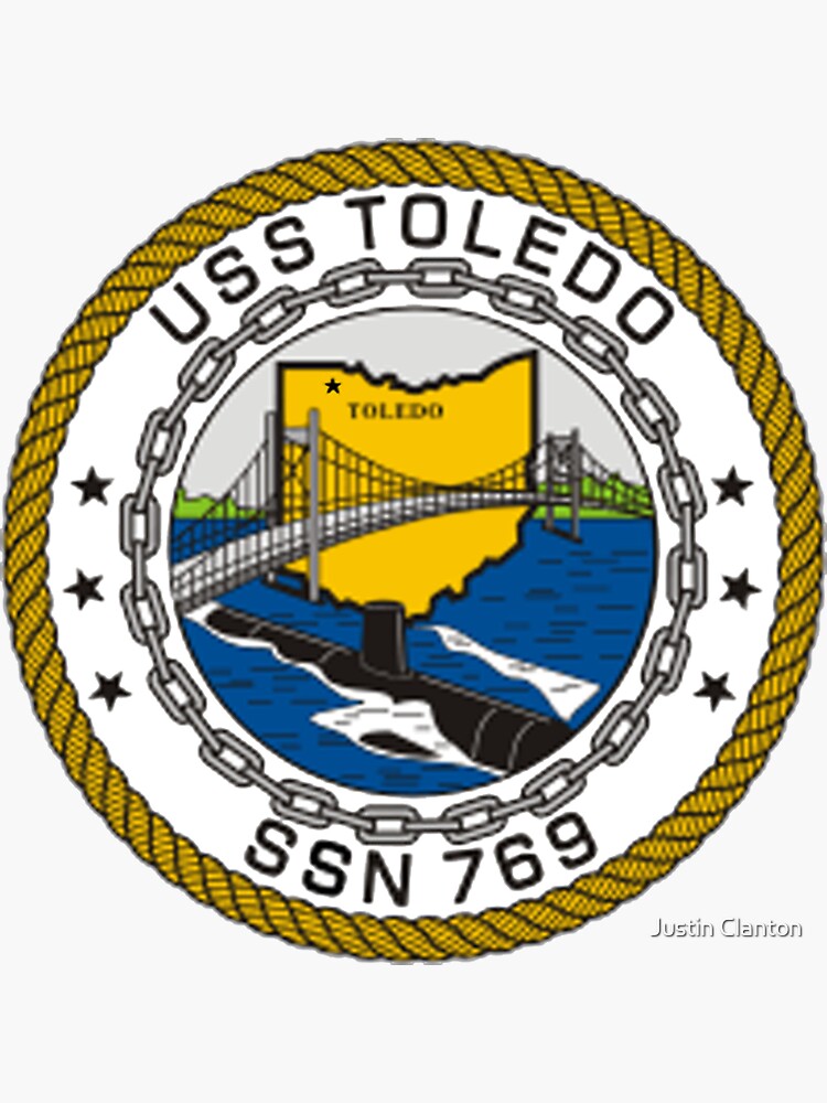 "USS Toledo (SSN 769) Crest" Sticker for Sale by TeamBride | Redbubble