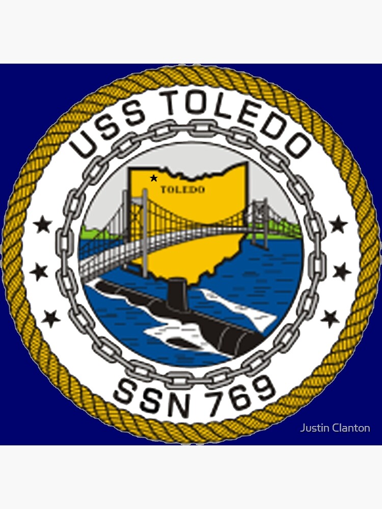 "USS Toledo (SSN 769) Crest" Photographic Print by TeamBride | Redbubble