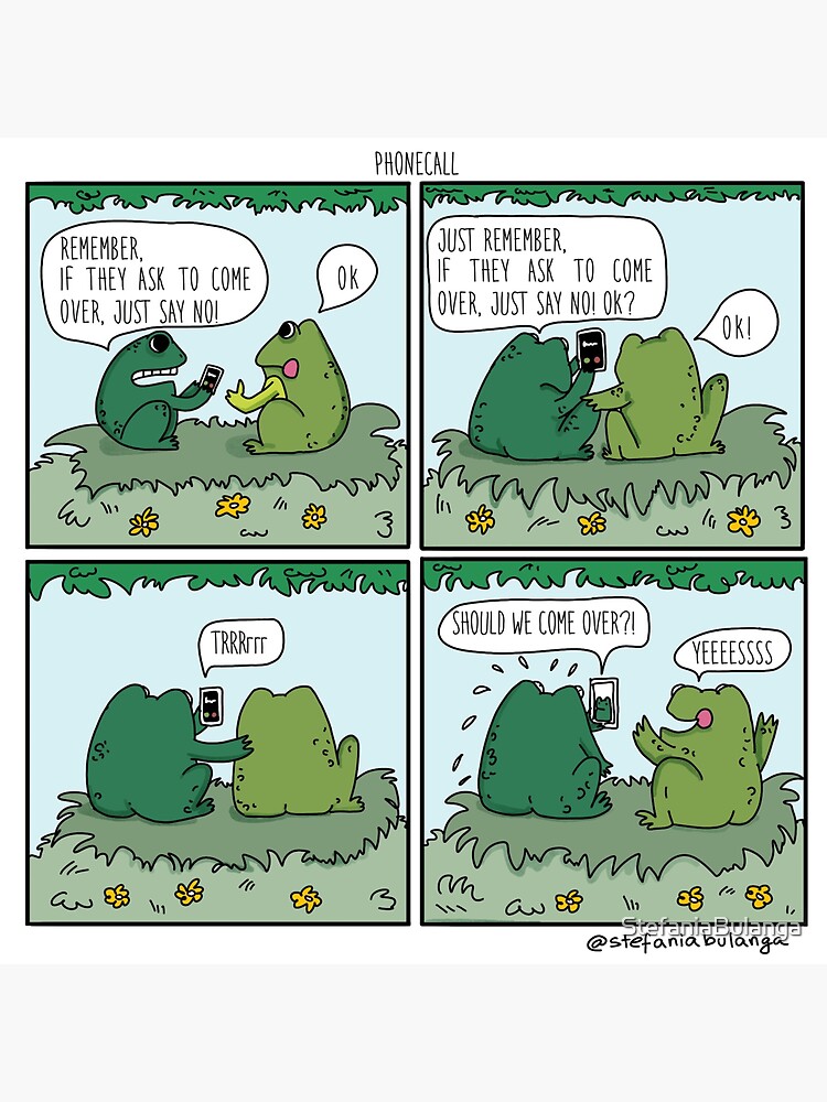 "Frog and toad comic " Sticker for Sale by StefaniaBulanga | Redbubble