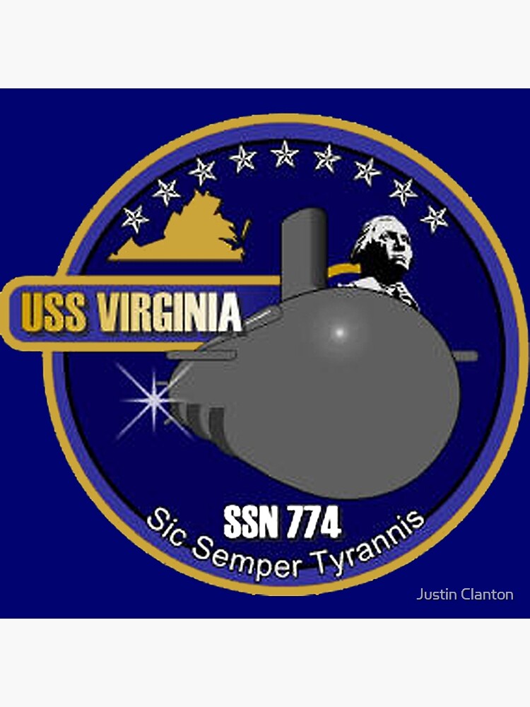 "USS Virginia (SSN 774) Crest" Photographic Print for Sale by TeamBride ...