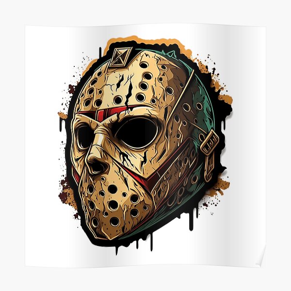 "jason head" Poster for Sale by Deadv | Redbubble