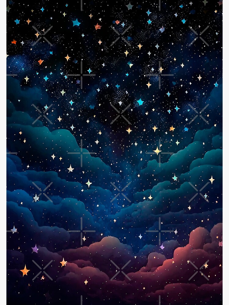 "Starry Night Sky Dreamscape" Spiral Notebook for Sale by SweetRepeat | Redbubble