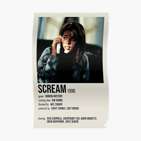 "Scream (1996) Poster" Poster for Sale by Tedaley2016 | Redbubble
