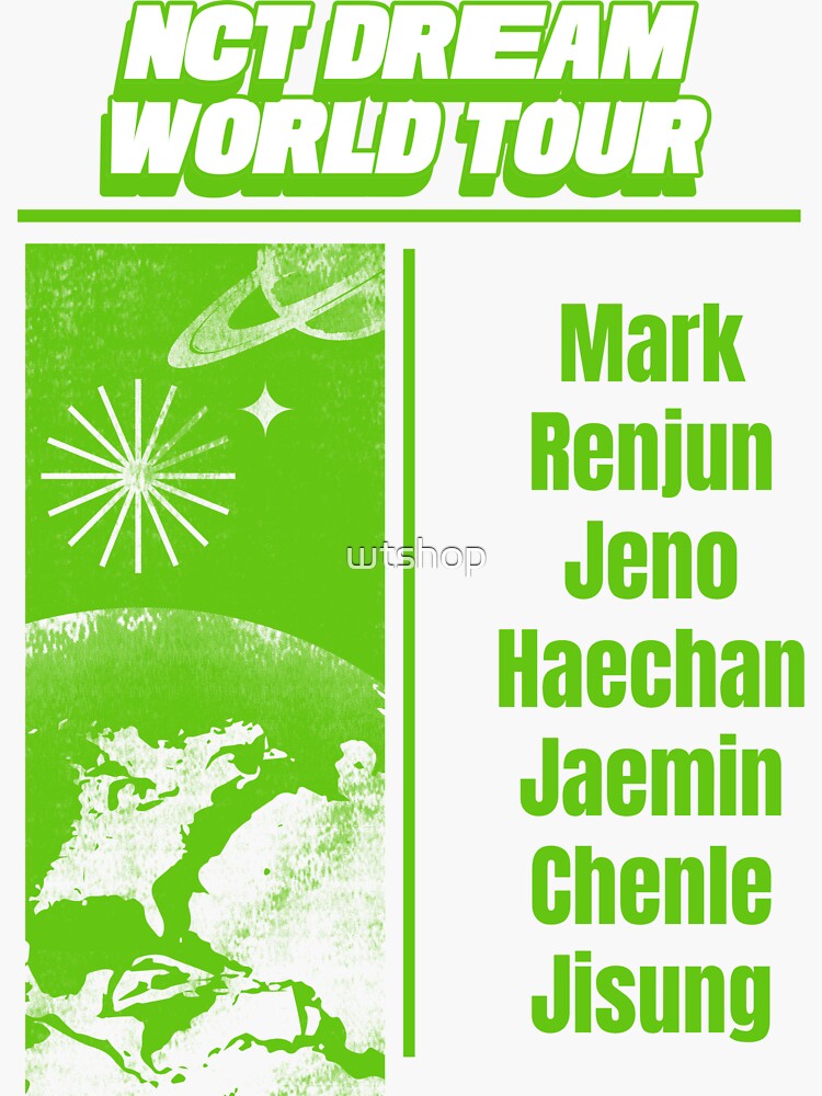 "NCT Dream - World Tour | Kpop Merch for Fans | Gift for NCTzens ...