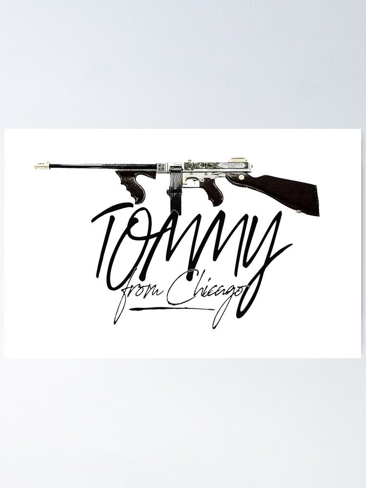 "Tommy gun" Poster by metropol | Redbubble