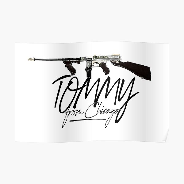 "Tommy gun" Poster by metropol | Redbubble
