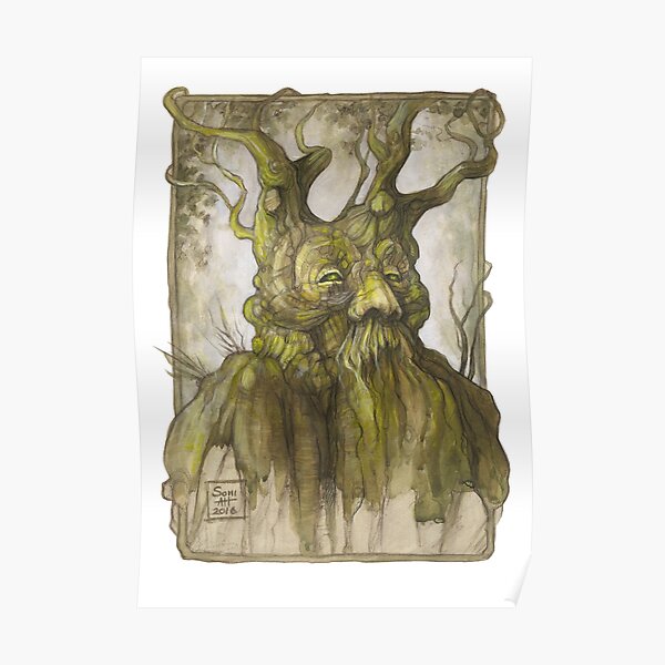 "Treebeard" Poster by BohemianWeasel | Redbubble